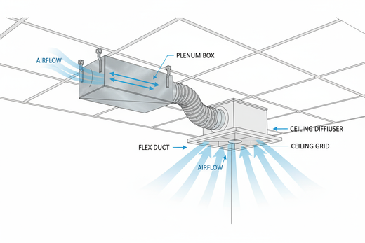 Air Distribution | EZ Plenum manufacturers duct components for HVAC