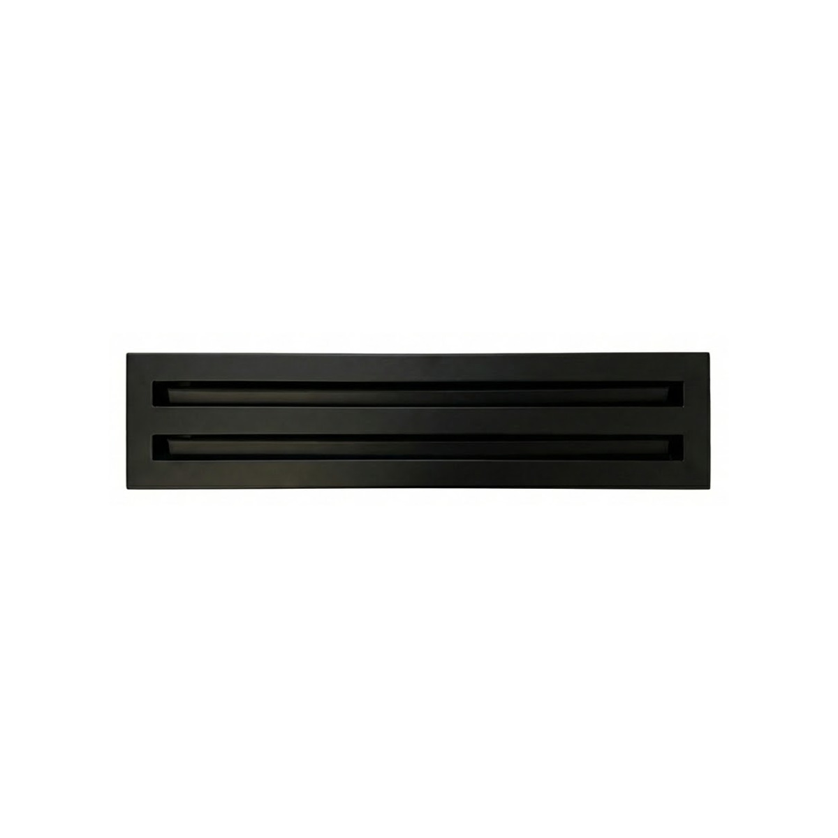 12" Linear Slot Diffuser | 2 Slot | Black Aluminum Ceiling & Wall Vent ...