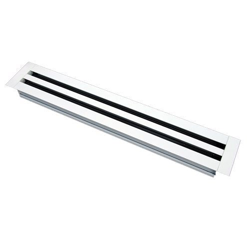 Linear Slot Diffuser 48"-Inch 2-Slot Aluminum White Finish – EZ Plenum